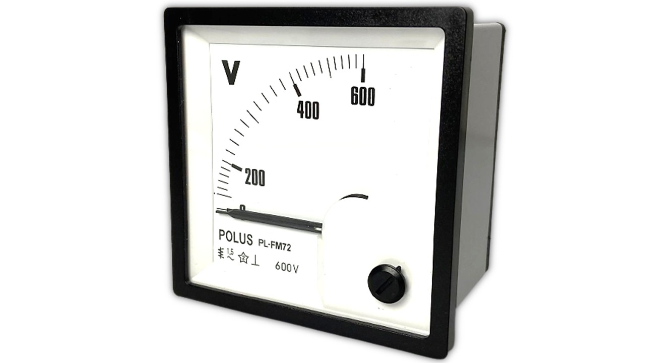 Voltímetro Analógico AC PL-FM72 VCA Leitura Direta – POLUS